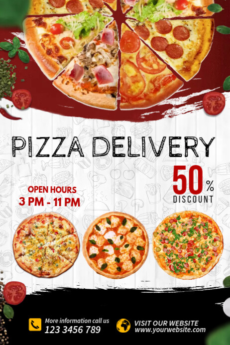 Pizza Menu Template | PosterMyWall
