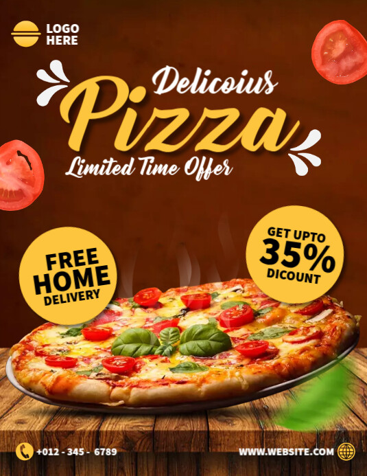 Pizza Menu Templat | PosterMyWall