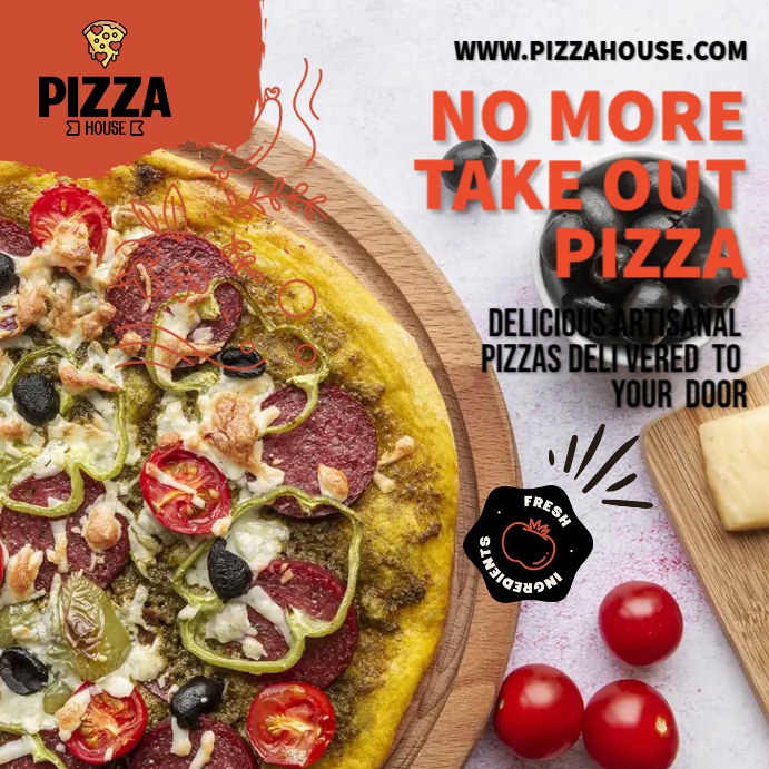 Pizza Menu Display Template | PosterMyWall