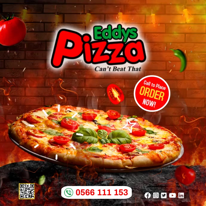 Copy of Pizza Menu Instagram Video Ads | PosterMyWall