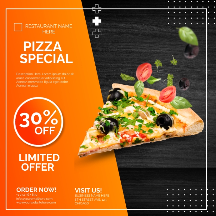 Plantilla de Oferta de Pizza | PosterMyWall