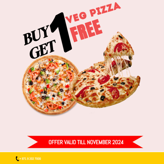 PIZZA OFFER Template | PosterMyWall