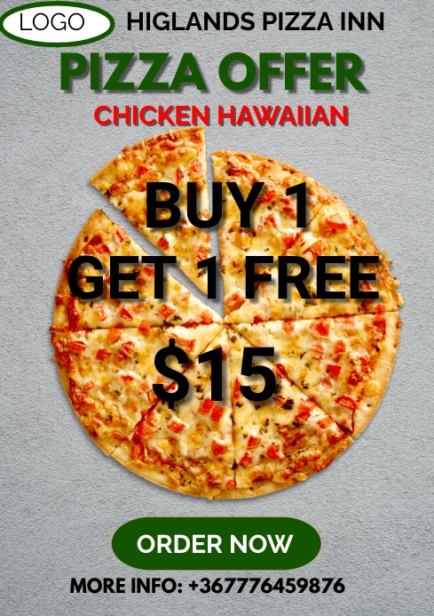 Pizza offer Template | PosterMyWall