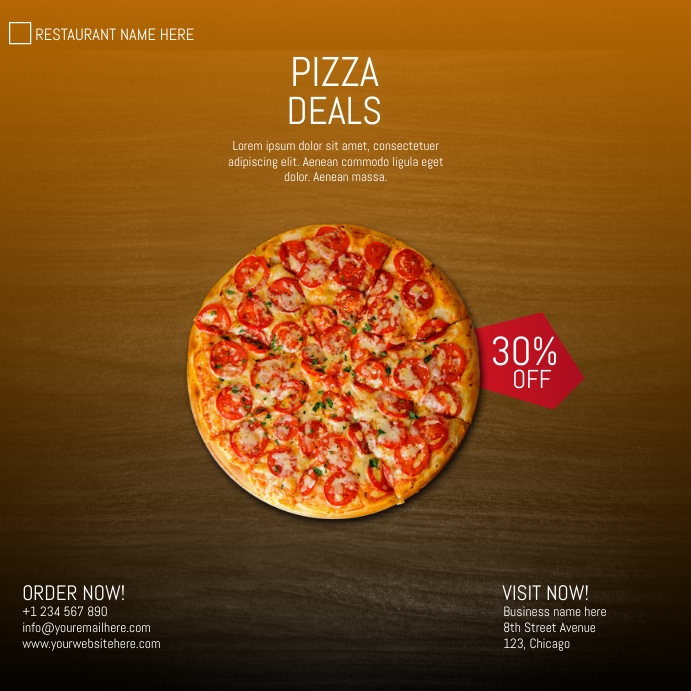 Modèle Offre Pizza | PosterMyWall