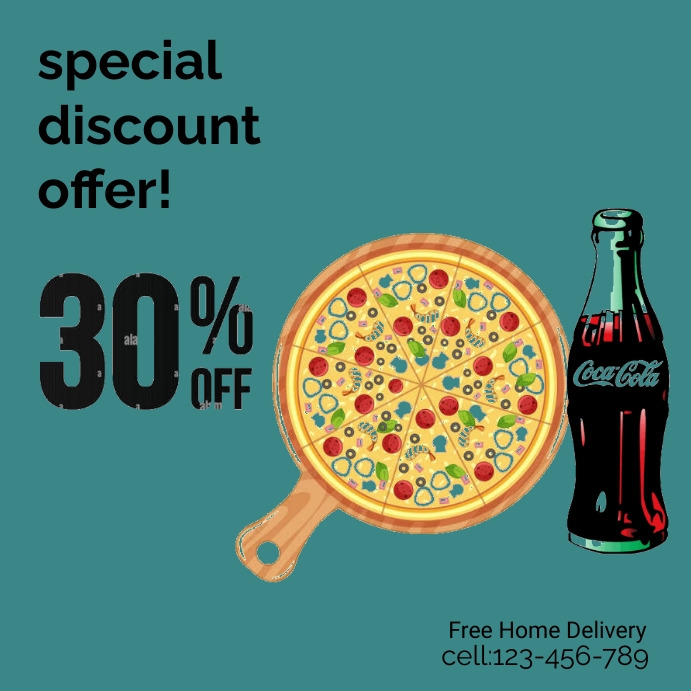 Pizza offer Template | PosterMyWall