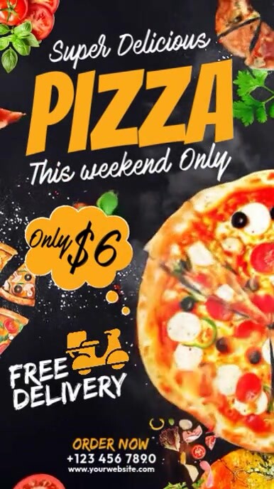 Pizza Offer Instagram Reel Template | PosterMyWall