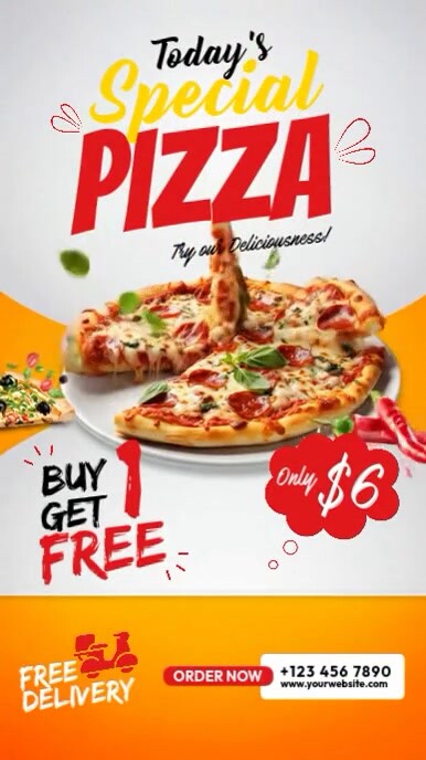 Pizza Offer Instagram Reel Template | PosterMyWall