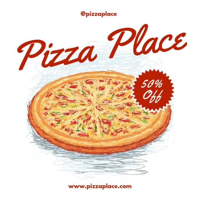 Pizza Offer Instagram Square Video Ad Template | PosterMyWall