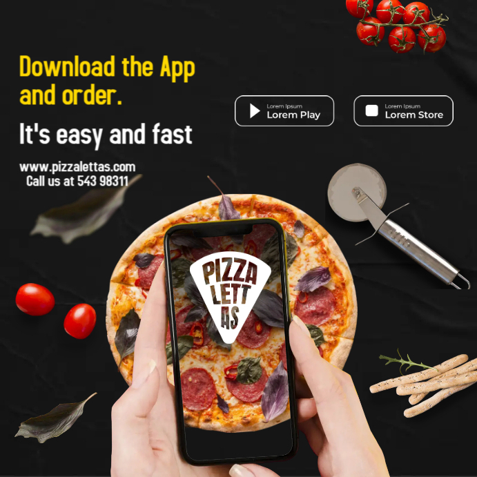 Pizza Order now Template | PosterMyWall