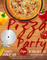 PIZZA PARTY Template | PosterMyWall
