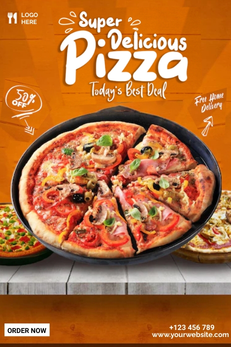 PIZZA PARTY POSTER TEMPLATE | PosterMyWall
