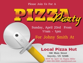 Pizza Party Template | PosterMyWall
