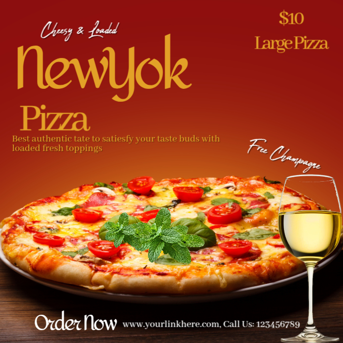 Pizza Post Instagram ad, Pizza discount ad, Food ads, Template ...