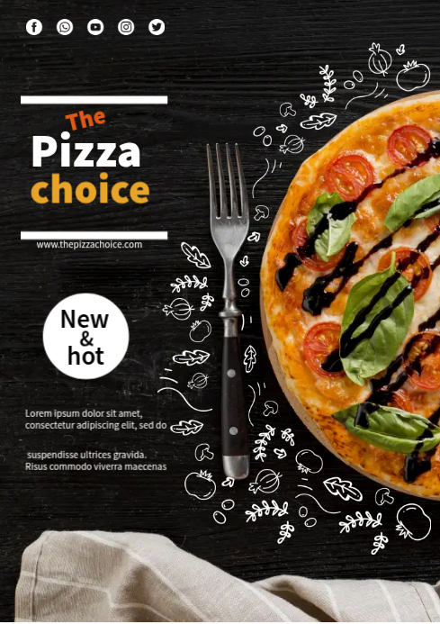 Pizza Poster Menu Template | PosterMyWall