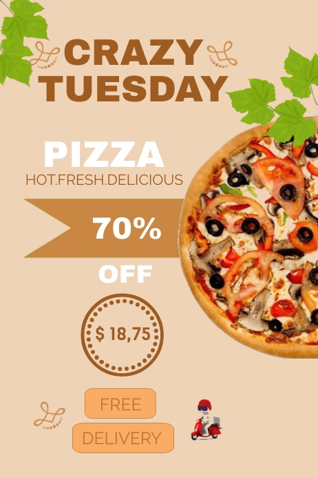 pizza promo Template | PosterMyWall