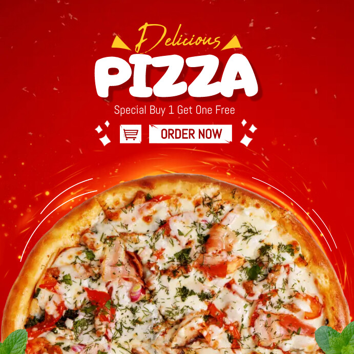 Plantilla de PIZZA PROMO INSTAGRAM POST | PosterMyWall