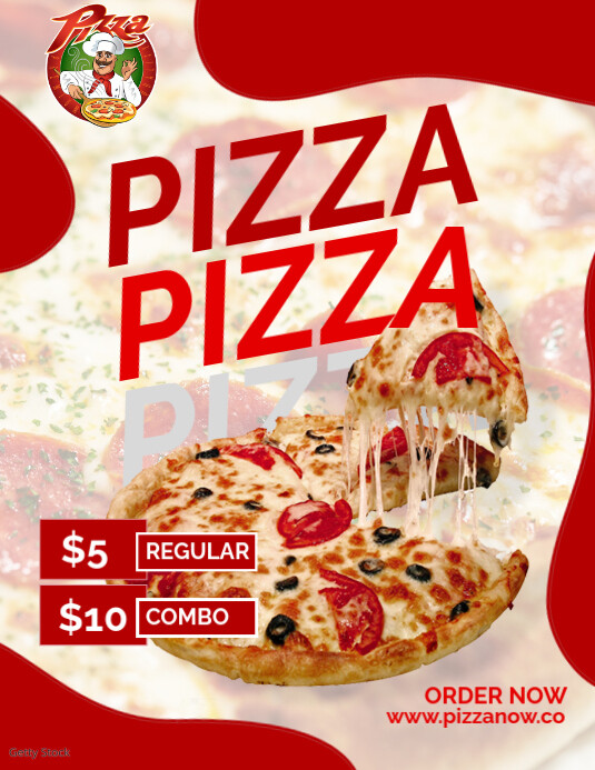 Copy of Pizza Restaurant flyer promo design | PosterMyWall
