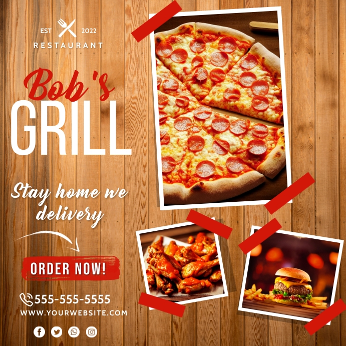 Pizza Restaurant Promotion Flyer Template | PosterMyWall