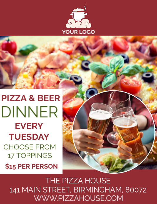 Pizza Restaurant Special Deal Flyer Template | PosterMyWall