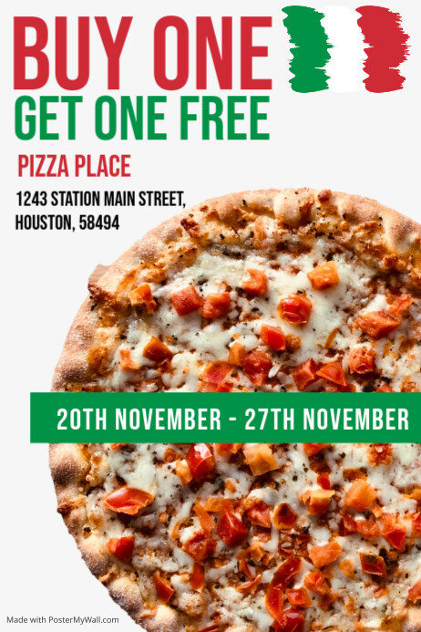 Pizza Restaurant Special Deal Poster Ad Template | PosterMyWall