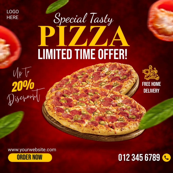 Pizza Sale Template | PosterMyWall