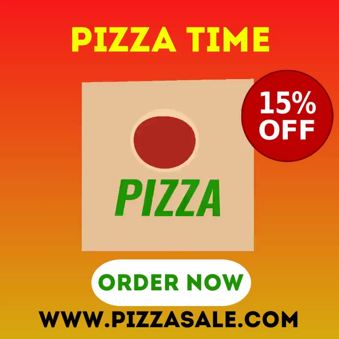 pizza sale discount video ad Template | PosterMyWall