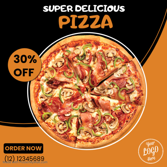 Copy of PIZZA SALE POSTER DESIGN | PosterMyWall