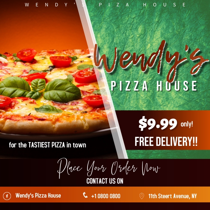 pizza sale social media advert Template | PosterMyWall