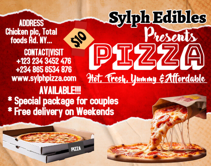 Pizza sales wallboard Template | PosterMyWall