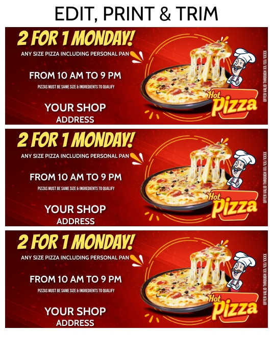 PIZZA SHOP Template | PosterMyWall