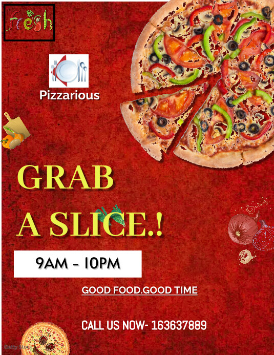 Pizza shop Template | PosterMyWall