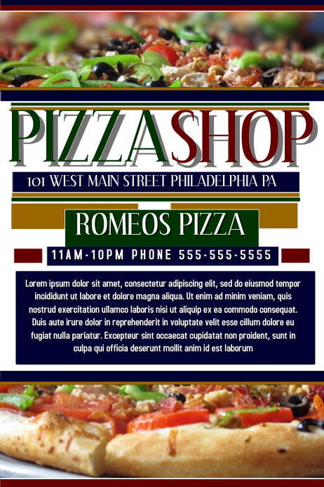 Pizza Shop Template | PosterMyWall