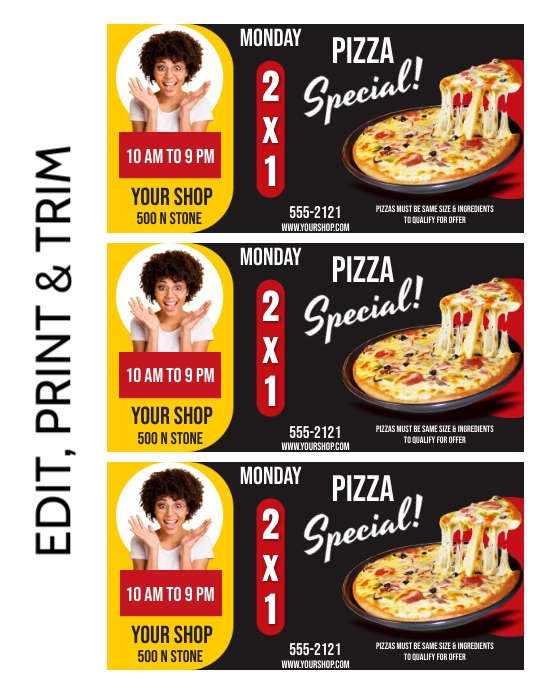 PIZZA SPECIAL Template | PosterMyWall