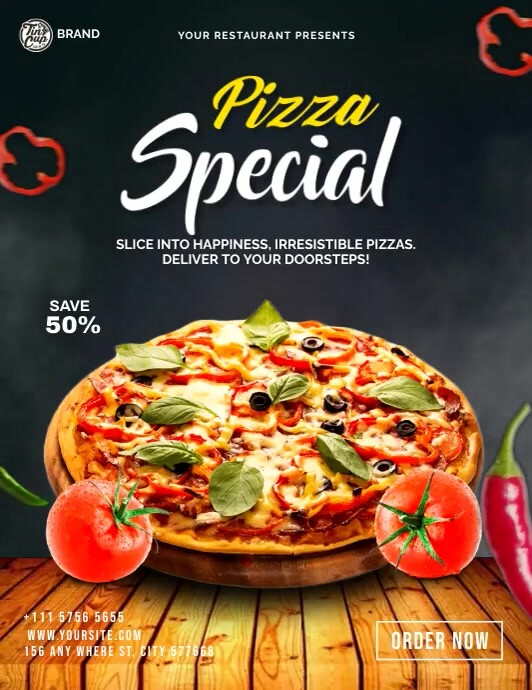 Pizza special Template | PosterMyWall