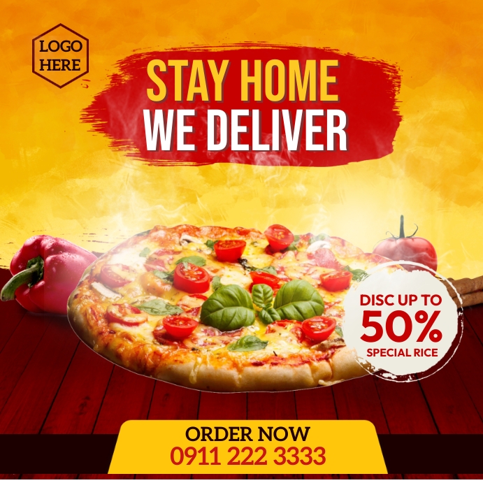 Pizza Special Promo Ads Template | PosterMyWall