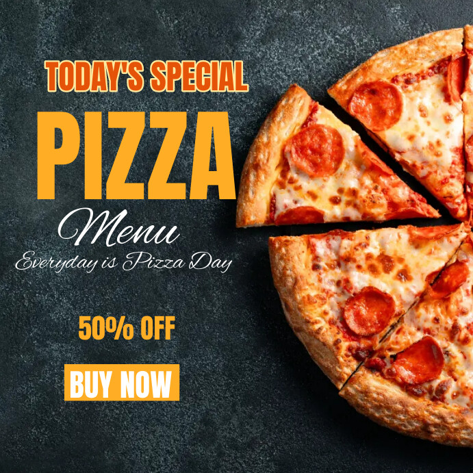 PIZZA special Promo Template | PosterMyWall