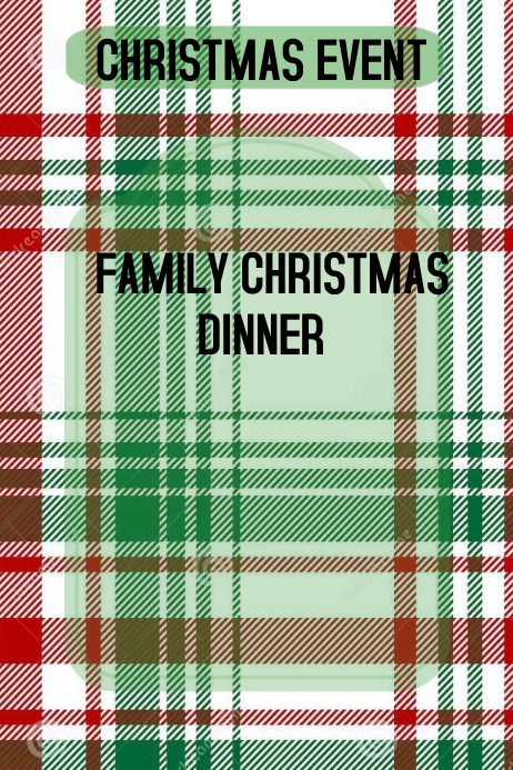 PLAID CHRISTMAS TEMPLATE POSTER | PosterMyWall