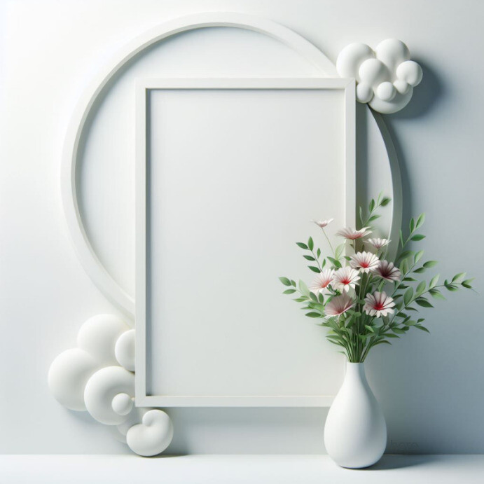 Plain Background Frame Design Template | PosterMyWall