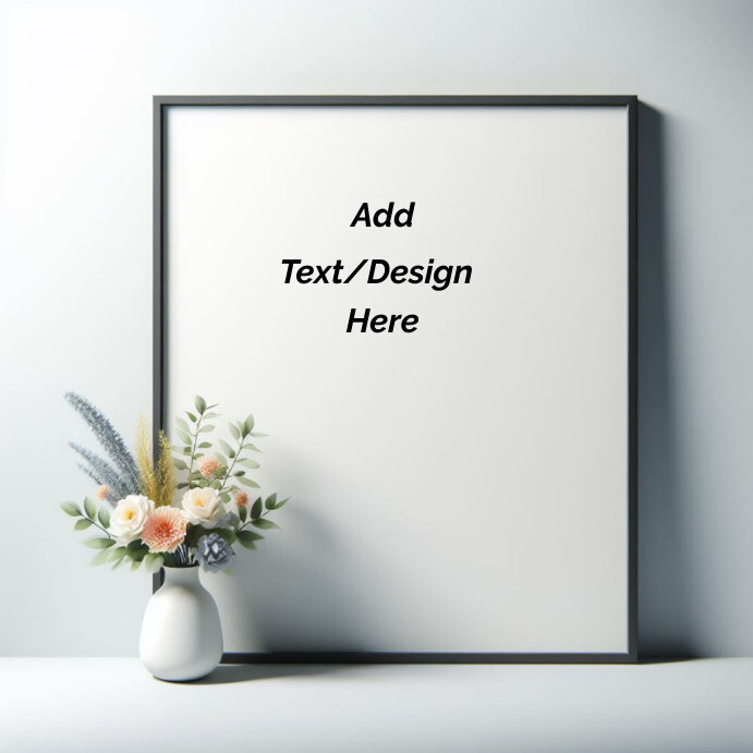 Plain Background Frame Design Template | PosterMyWall