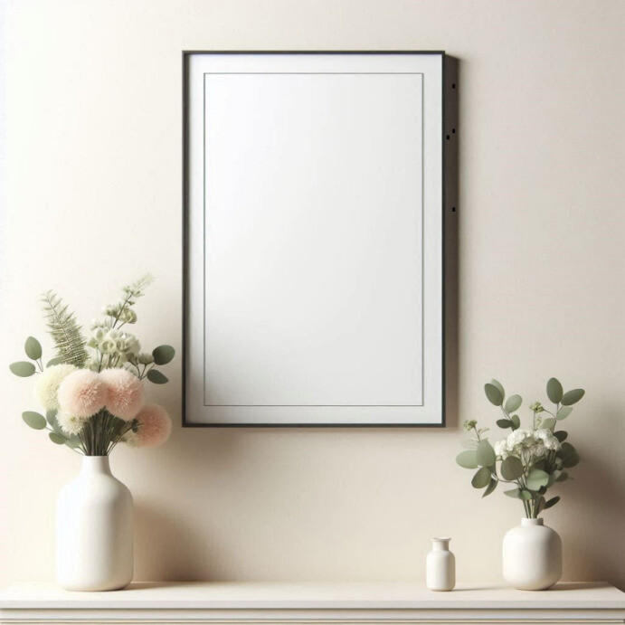 Plain background frame template | PosterMyWall