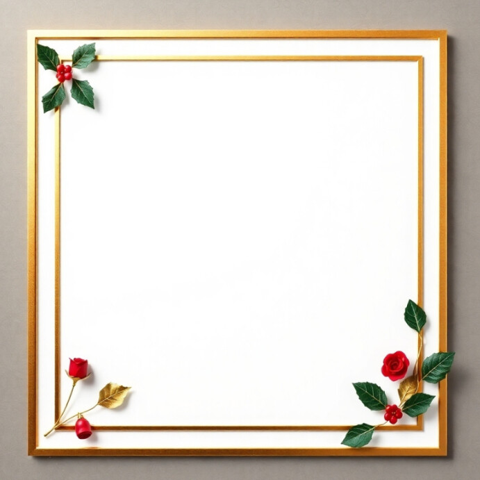 Plain Card Frame Template | PosterMyWall