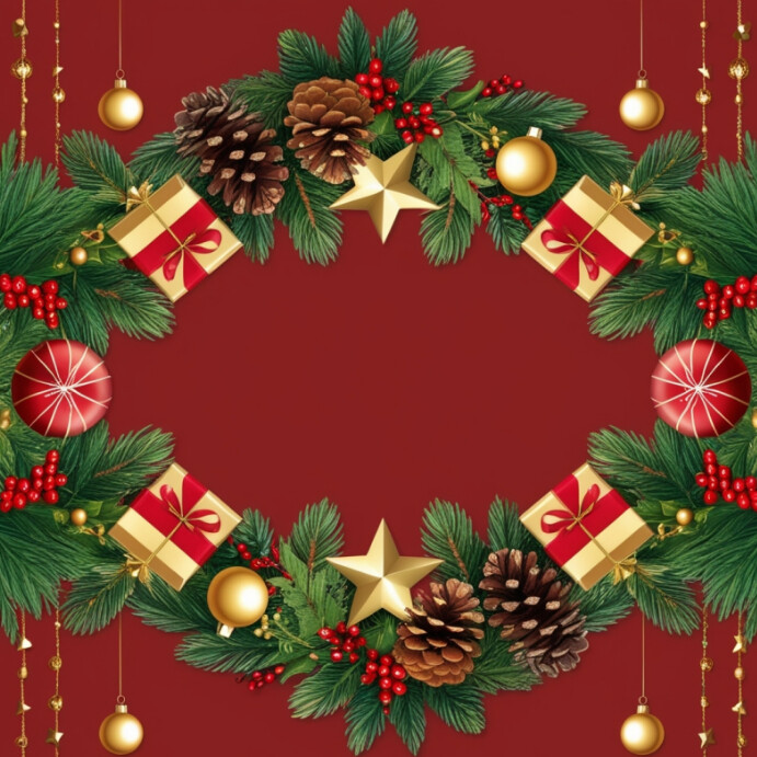 Plain Christmas Background Template | PosterMyWall