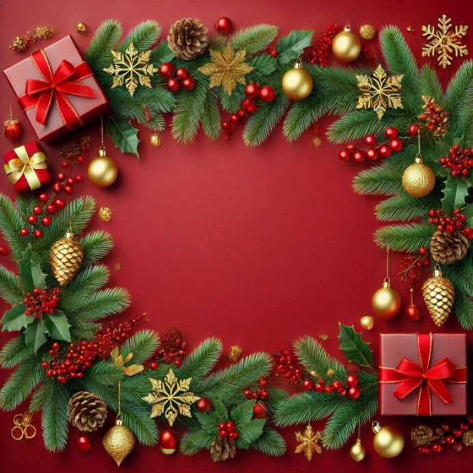 Plain Christmas Background Template | PosterMyWall