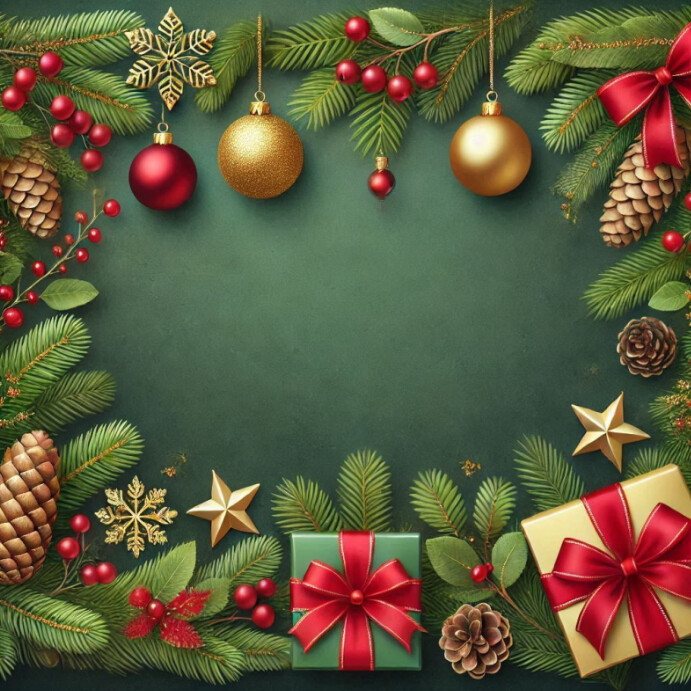 Plain Christmas Background Template | PosterMyWall