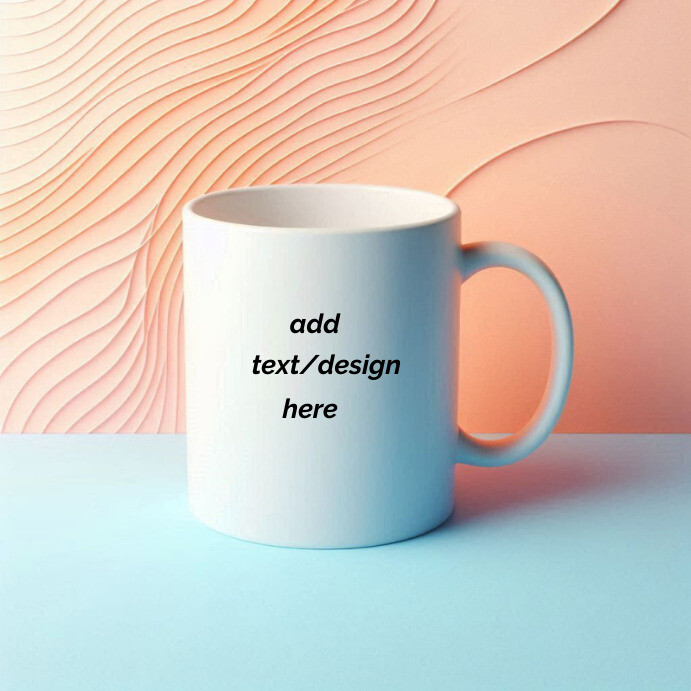 Plain Mug Mockup Template | PosterMyWall