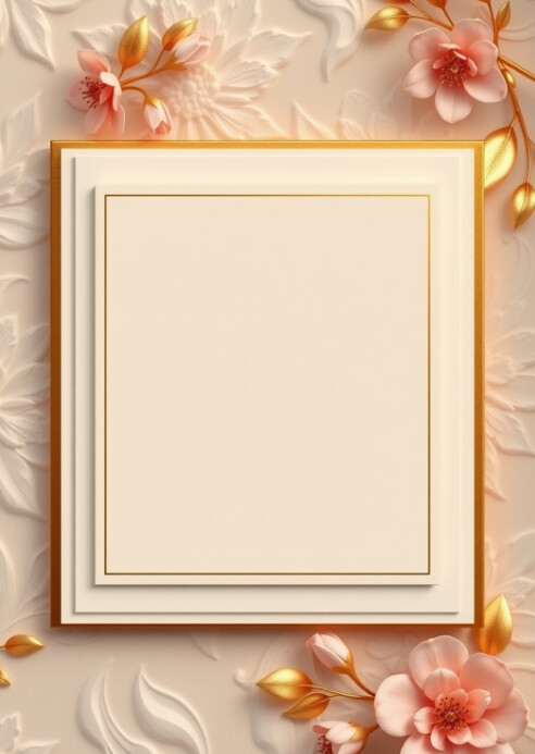 Plain wedding card template | PosterMyWall