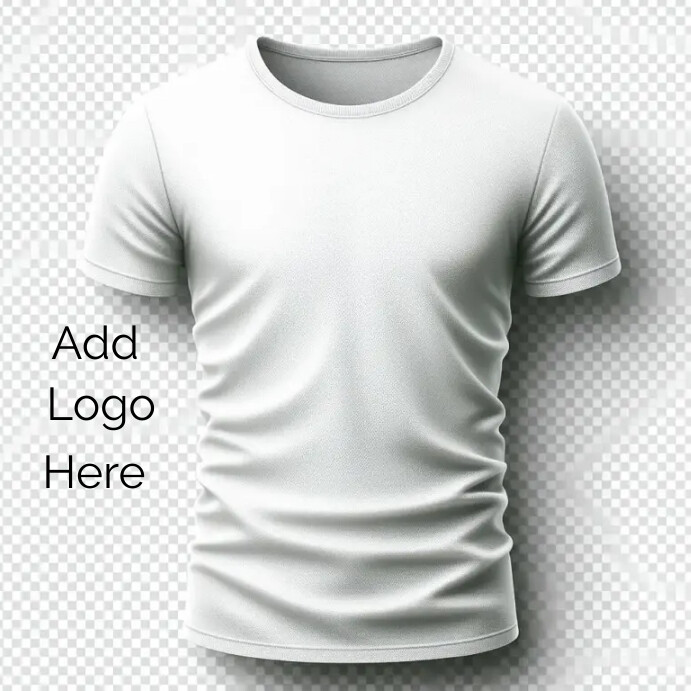 Plain white t-shirt Template | PosterMyWall