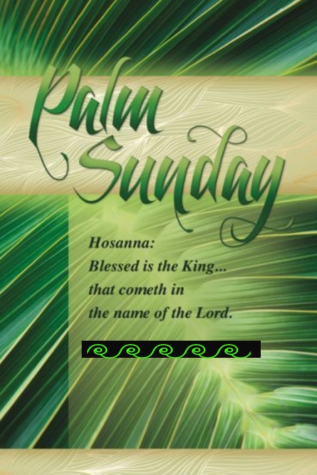 Plam sunday Template | PosterMyWall