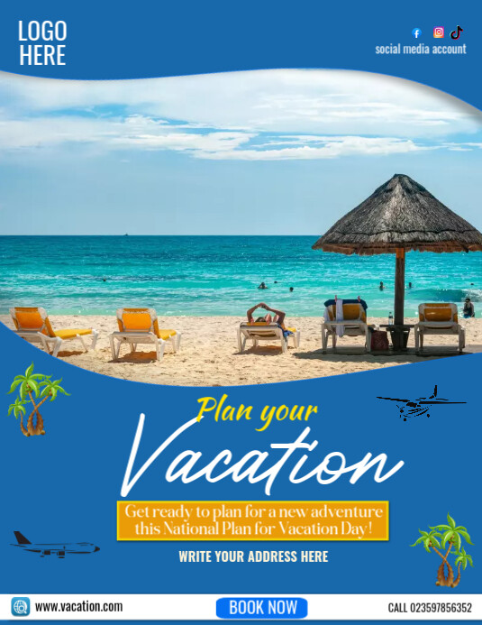 plan for vacation Template | PosterMyWall