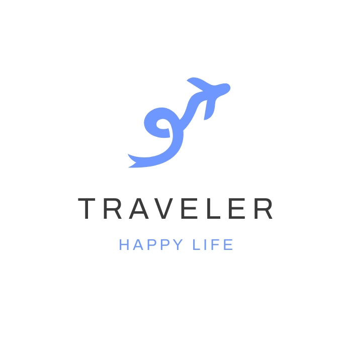 Plane and ribbon for travel logo template | PosterMyWall